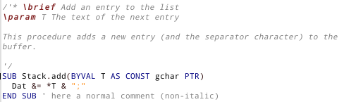 Multiline comments in Geany, how? - freebasic.net